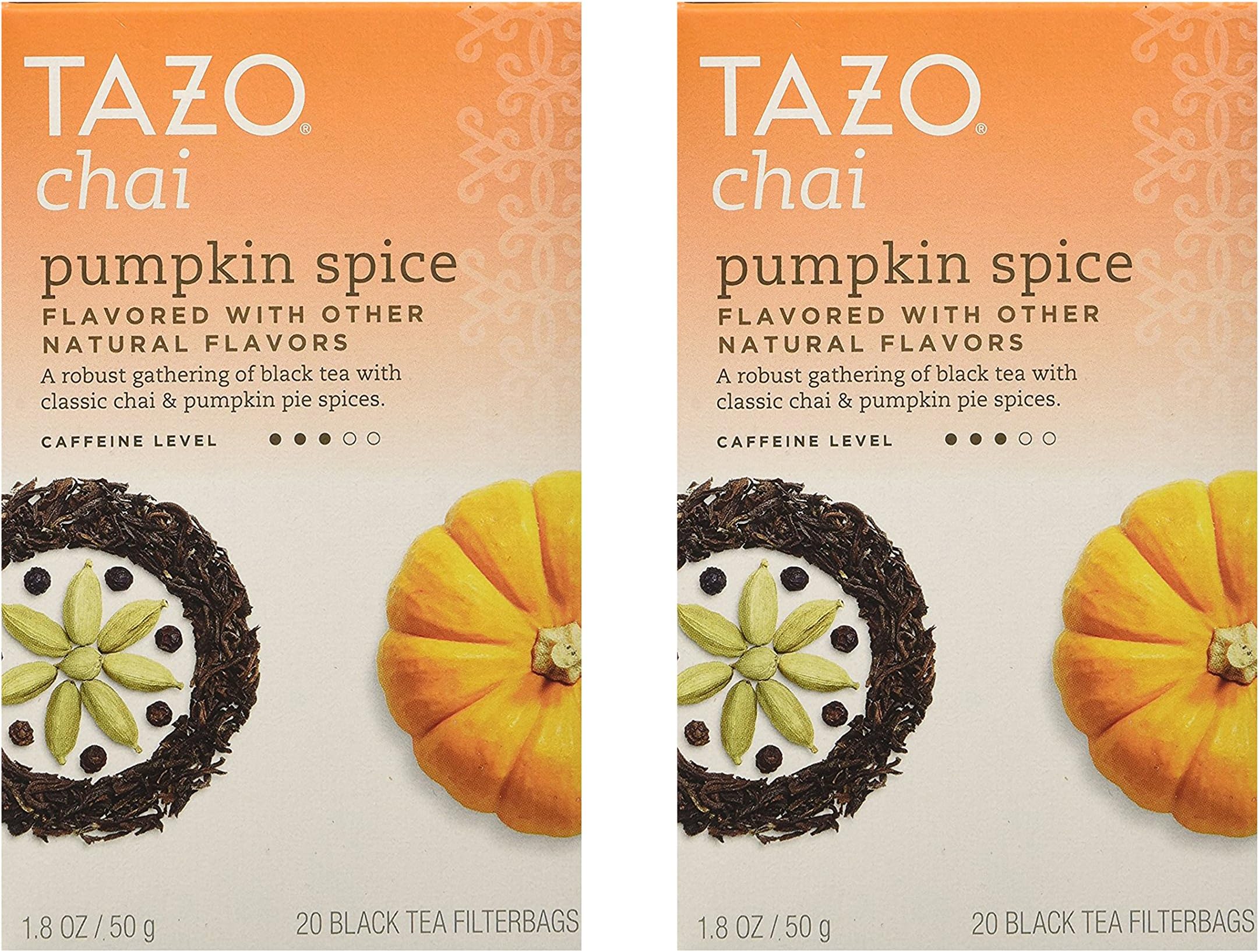 Amazon.com : Tazo Chai Pumpkin Spice : Box of 20 Teabags (2 Pack ...