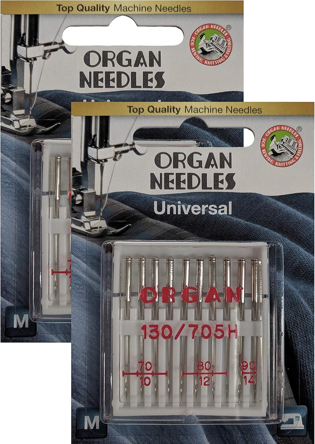 Organ Sewing Needles – Universal Machine Needles – 10 Pack Assortment ...