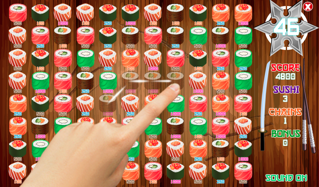 Ninja Sushi Swipe Match 3 Puzzle Game - App on Amazon Appstore