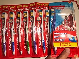 Amazon.com : Colgate Toothbrushes Premier Extra Clean ( 12 Toothbrushes ...