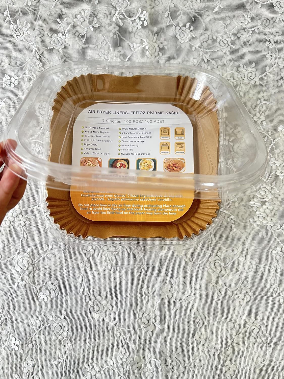 Air Fryer Pişirme Kağıdı, Hava Fritözü Kağıdı, Fırın Pişirme Kağıdı, XL ...