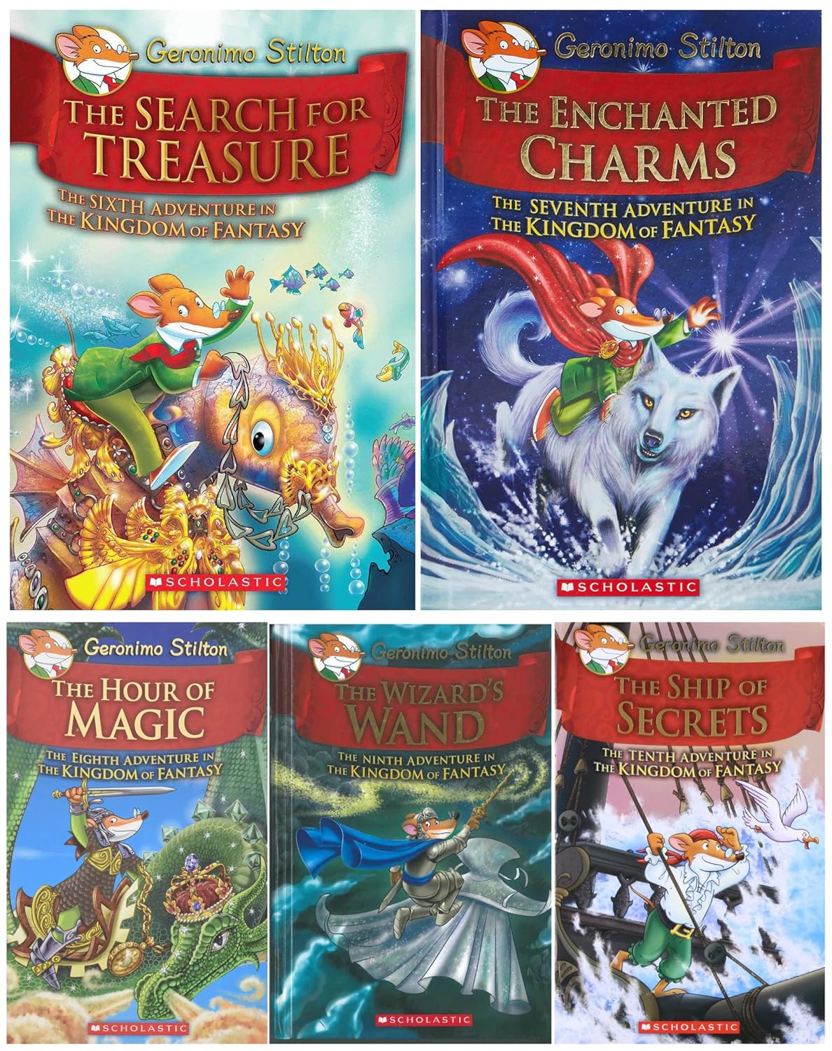 Geronimo Stilton and the Kingdom of Fantasy Series II 5 Books Set (Book ...