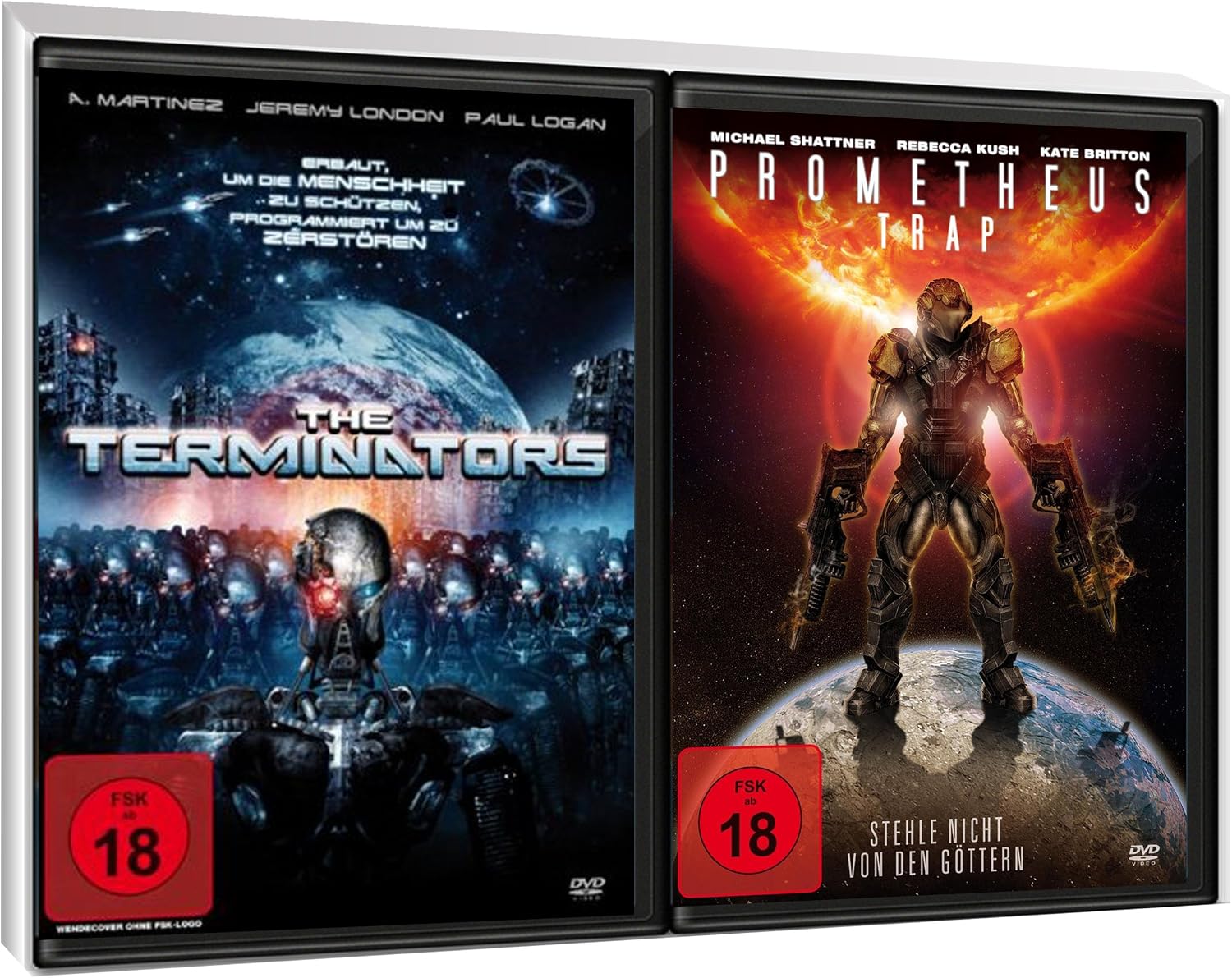 FSK 18 Spar-Set 2 DVDs Sci Fi Trash : The Terminators + Prometheus Trap ...