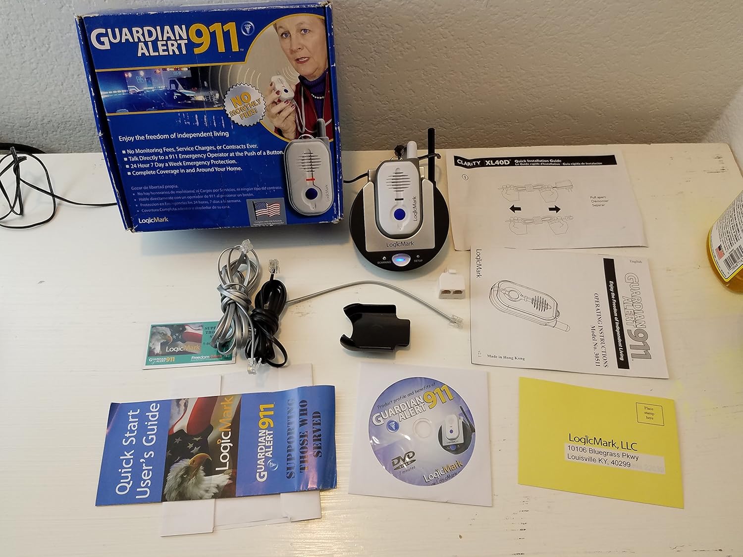 Amazon.com: Guardian Alert 911 Phone by LogicMark for Seconds Count : Health & Household