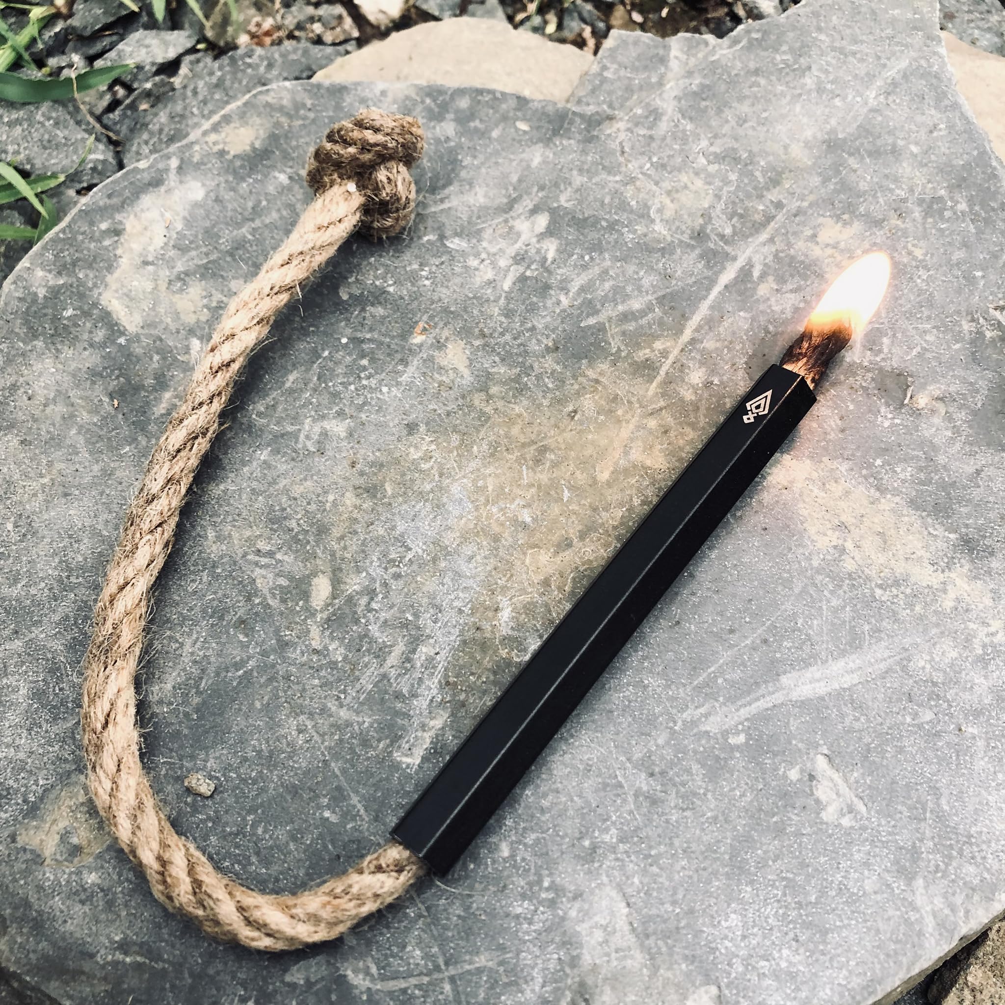 Fire Lighter Slow Burn Firestarter Paraffin Wax Infused Natural Hemp ...