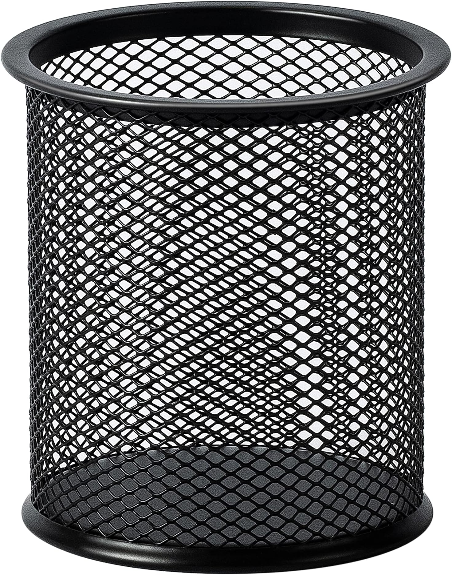 Amazon Basics Wire Mesh Pen Holder Pencil Cup Desk Organizer ...