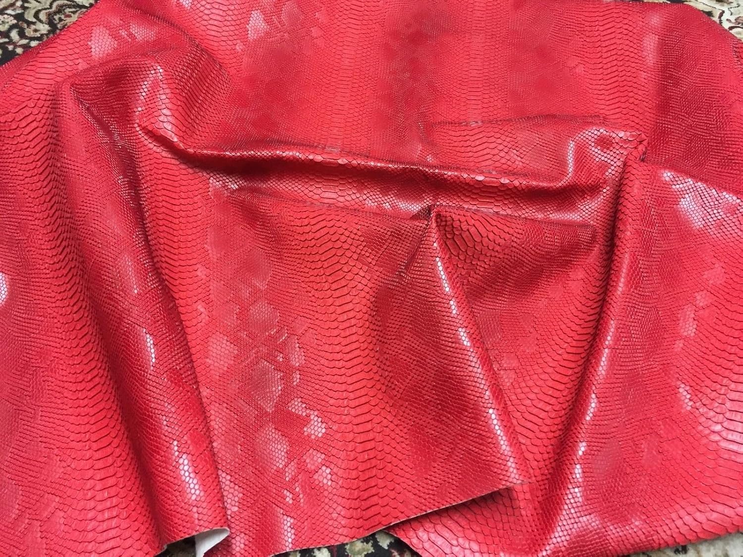 Amazon.com: Viper SOPYTHANA Embossed Snake Skin Vinyl Leather Fabric ...