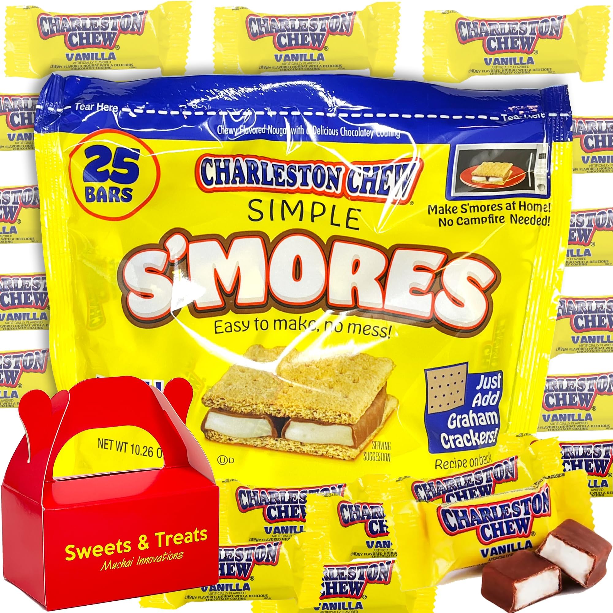Amazon.com : Charleston Chew Smores | Classic S'mores Flavors ...