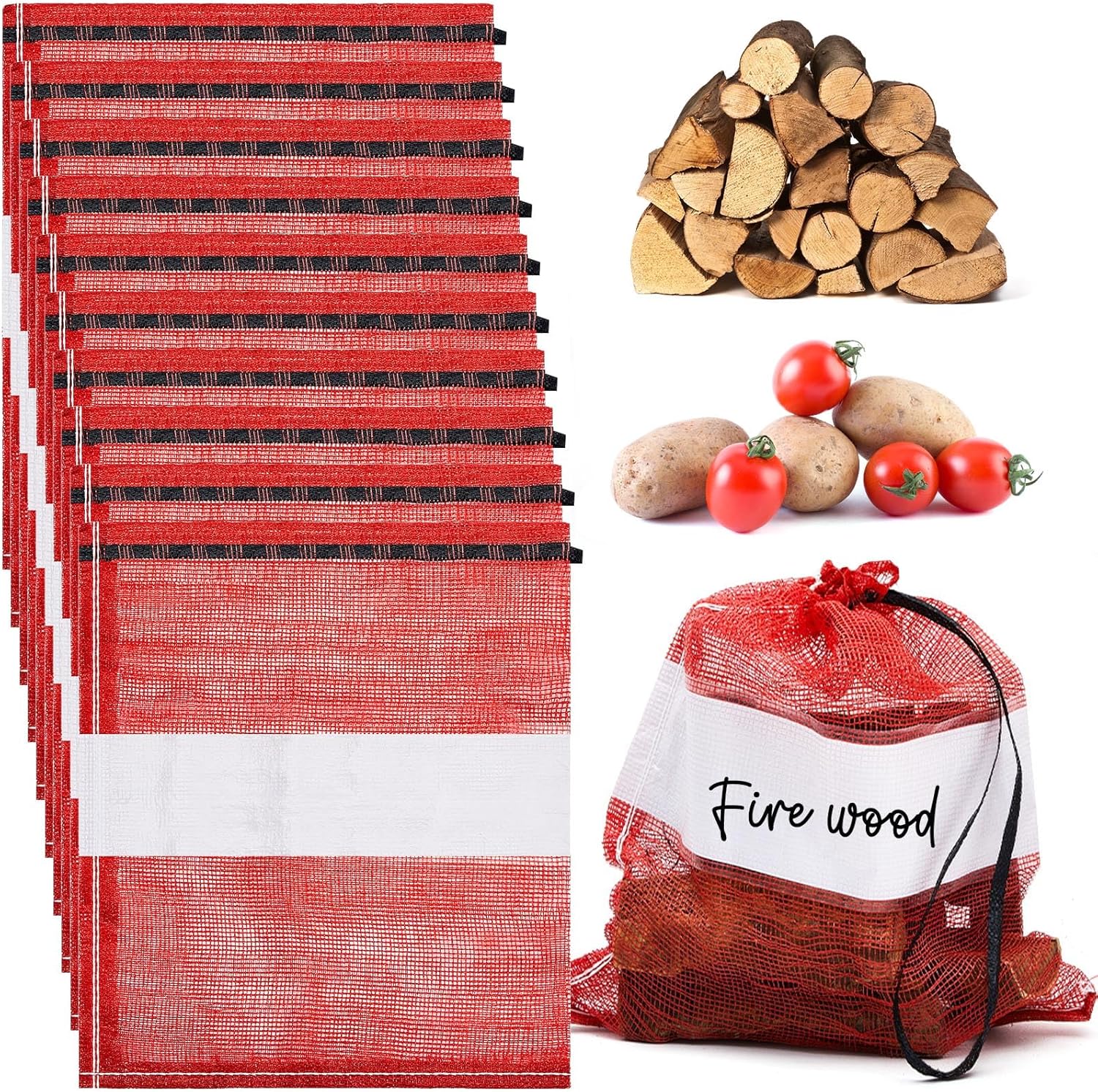 Amazon.com: GliCraft 10 Pcs Onion Bags Reusable Mesh Produce Storage ...