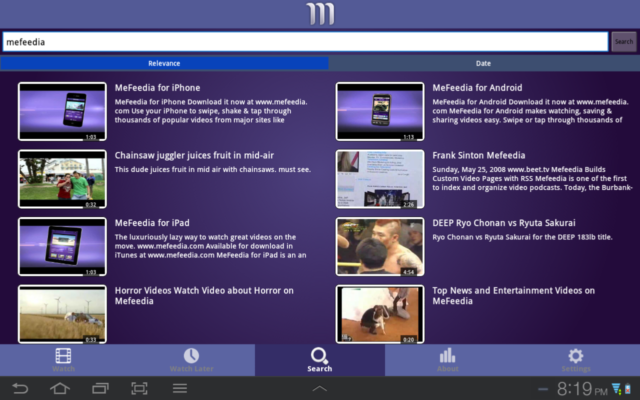 MeFeedia - App on Amazon Appstore