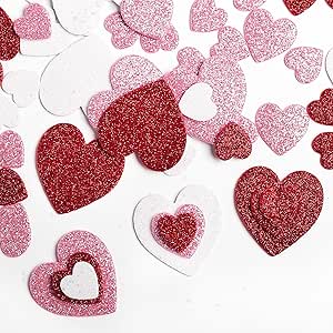 Amazon.com: Valentine's Day Heart Foam Stickers Self Adhesive Heart ...