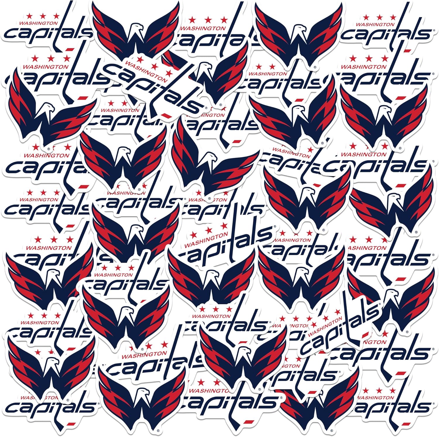 Amazon.com: NHL Logo Washington Capitals 50ct Vinyl Large Deluxe ...