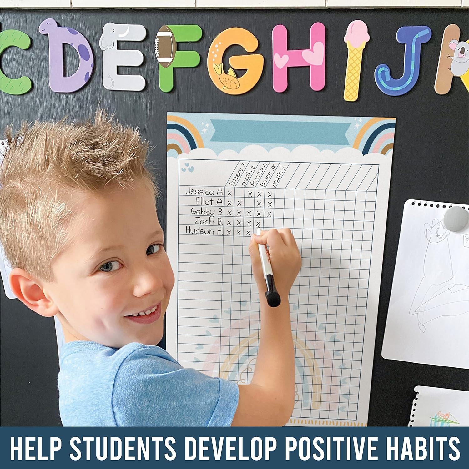 Boho Classroom Incentive Chart - Homework, Attendance, Behavior ...