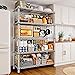 Amazon.com: REIBII 5-Shelf Wire Shelving,Storage Shelves Metal Shelves ...