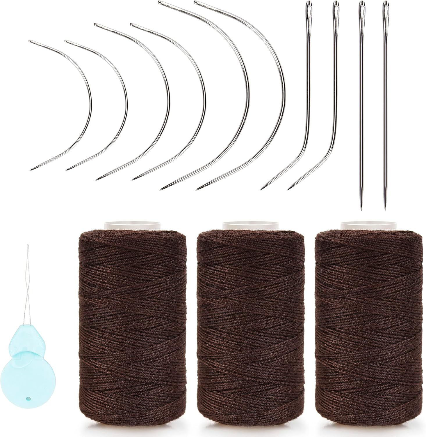 Amazon.com: XCZYN Needle and Thread Set Professional Hair Extension ...