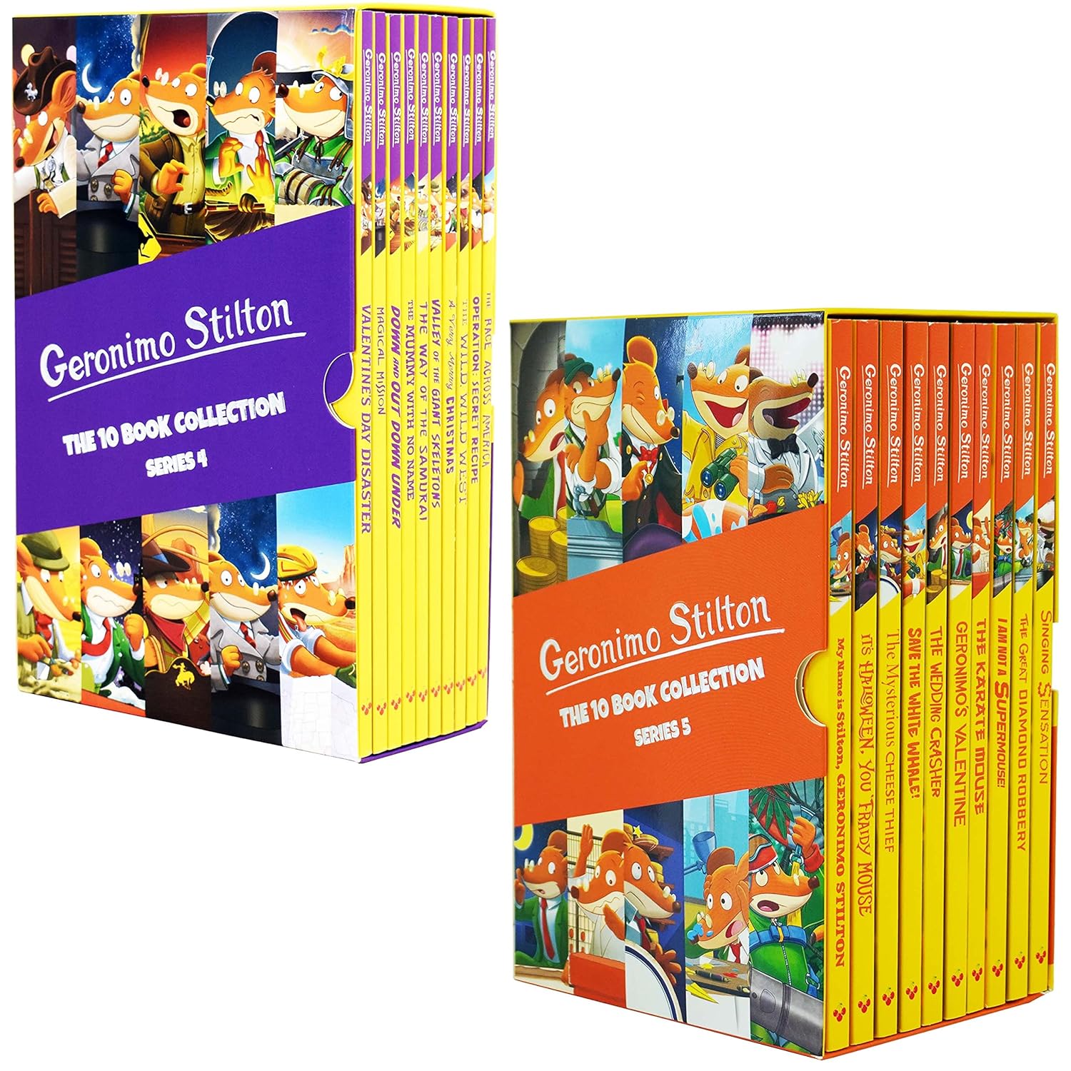 Geronimo Stilton Series 4 & 5 Collection 20 Books Box Set(The Wild,Wild ...