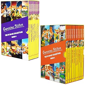 Geronimo Stilton Series 4 & 5 Collection 20 Books Box Set(The Wild,Wild ...