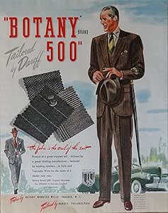Amazon.com: Botany 500, 40's Print ad. Full Page Color Illustration ...