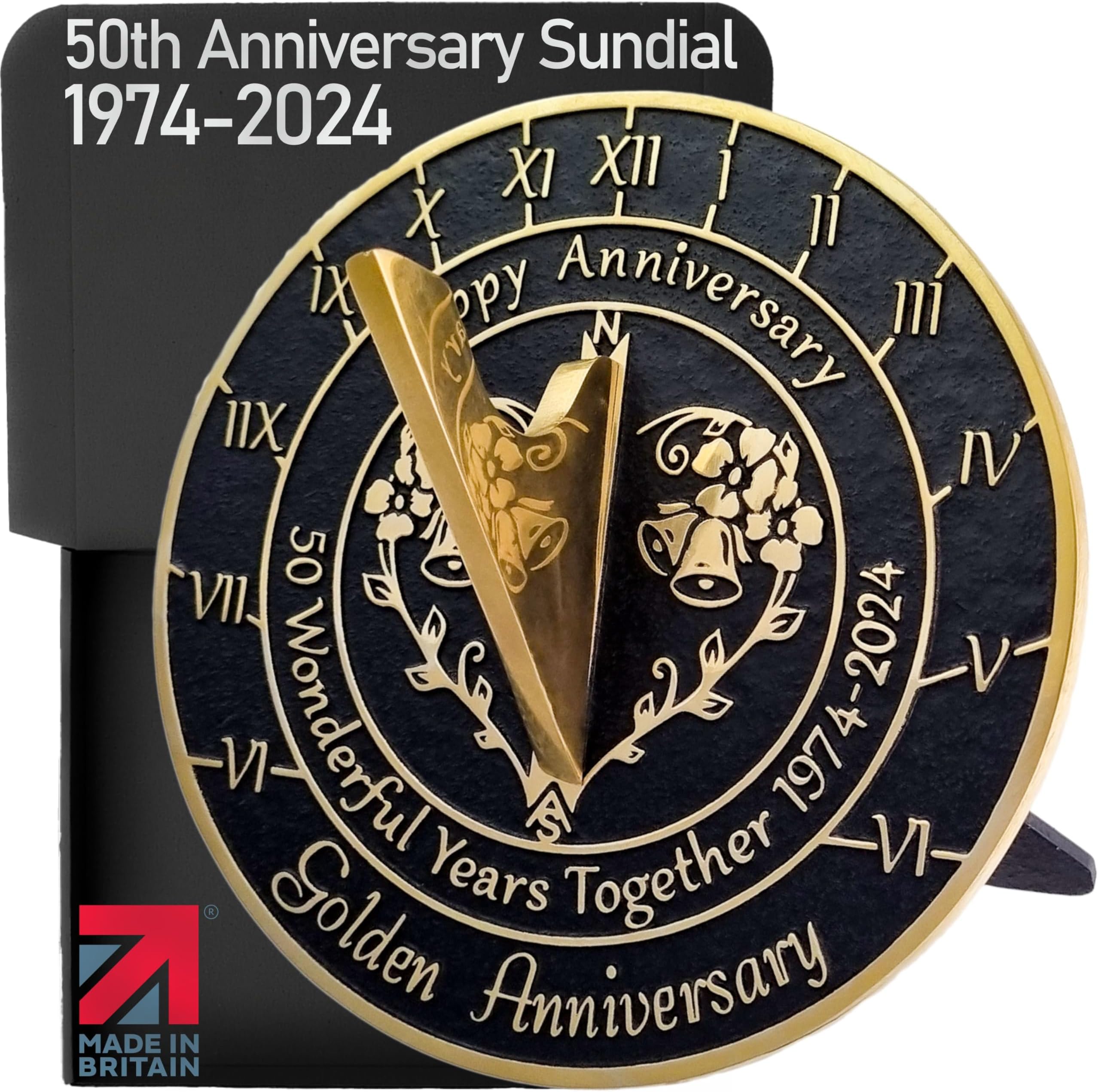 Amazon.com: NauticalMart 50th Golden Wedding Anniversary Sundial Gift ...