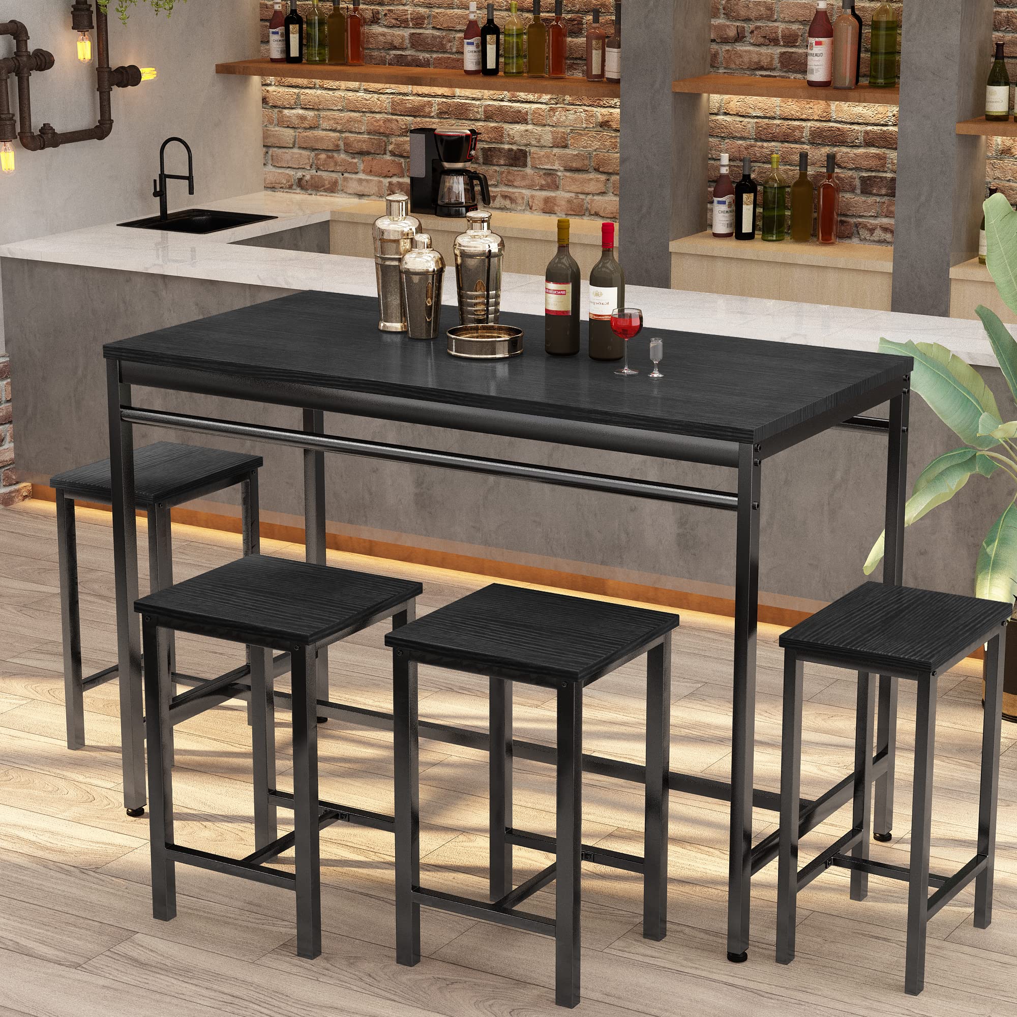 Snapklik.com : DKLGG Dining Table Set For 4 Bar Kitchen Table And ...