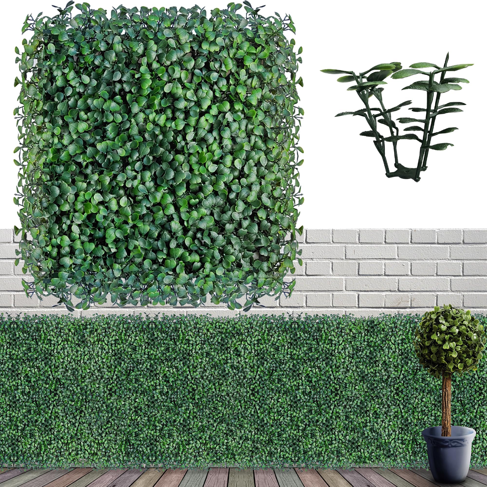 Amazon.com : Grevibe 24 PCS 20" x 20" Grass Wall Panels, Boxwood Panels ...