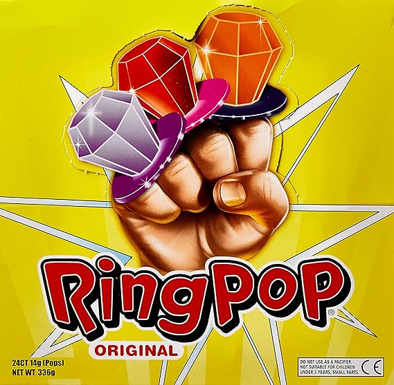 Topps Original Ring Pop Lollipops, 24 x 14 Grams : Amazon.com.au ...