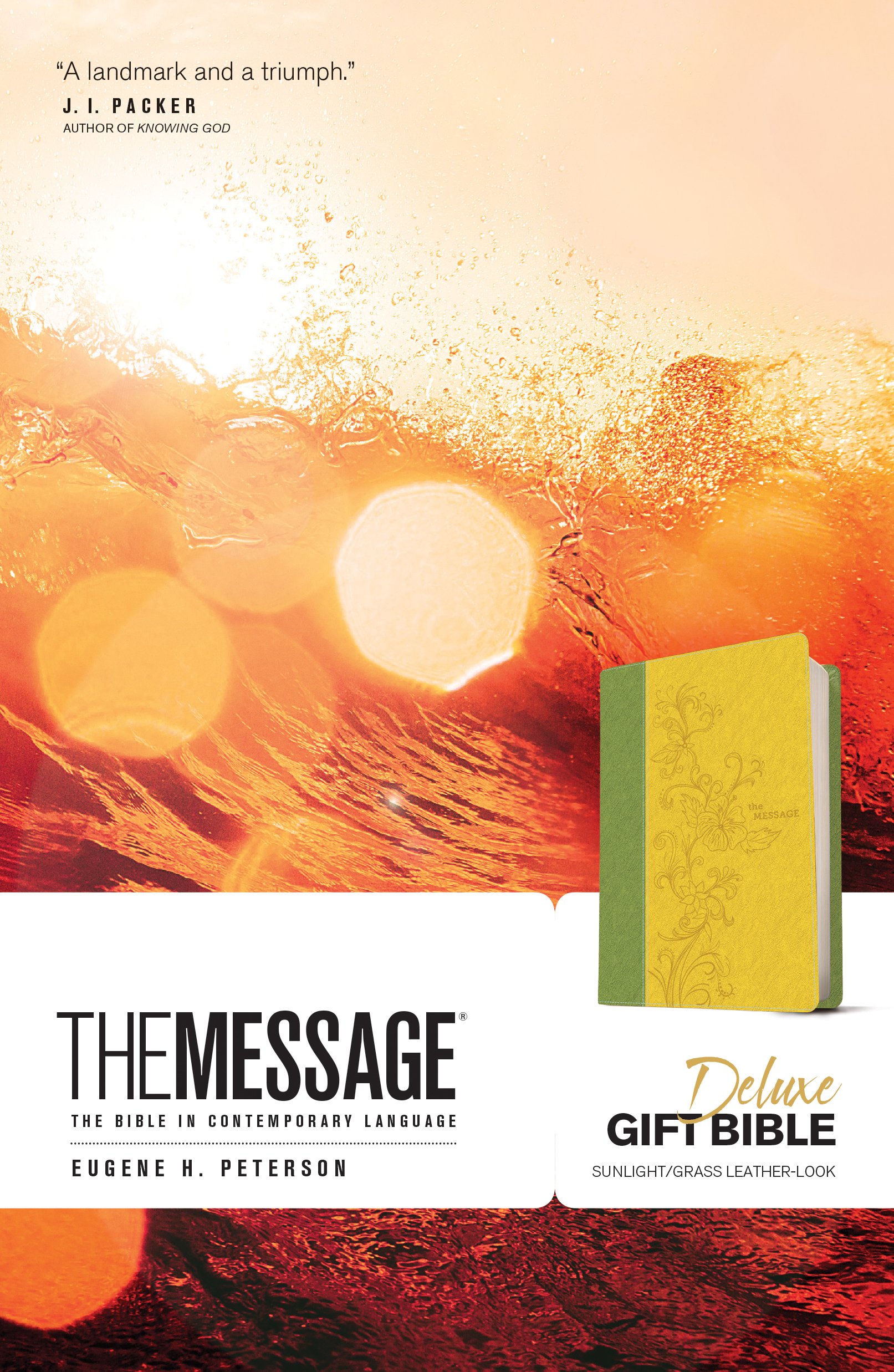 The Message Deluxe Gift Bible (Leather-Look, Sunlight/Grass): The Bible ...