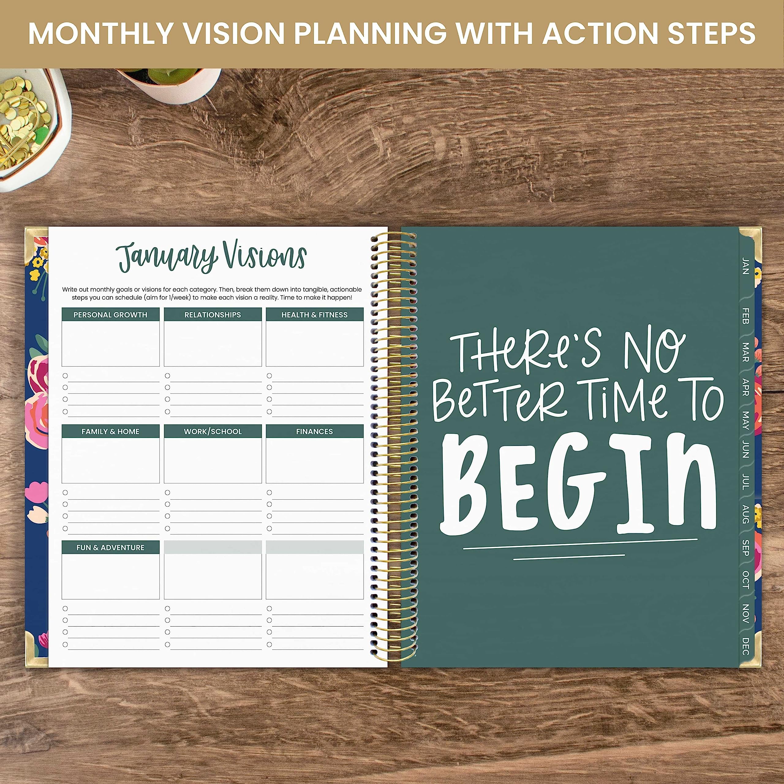 Snapklik.com : Bloom Daily Planners 2024 Hardcover Calendar Year Goal ...