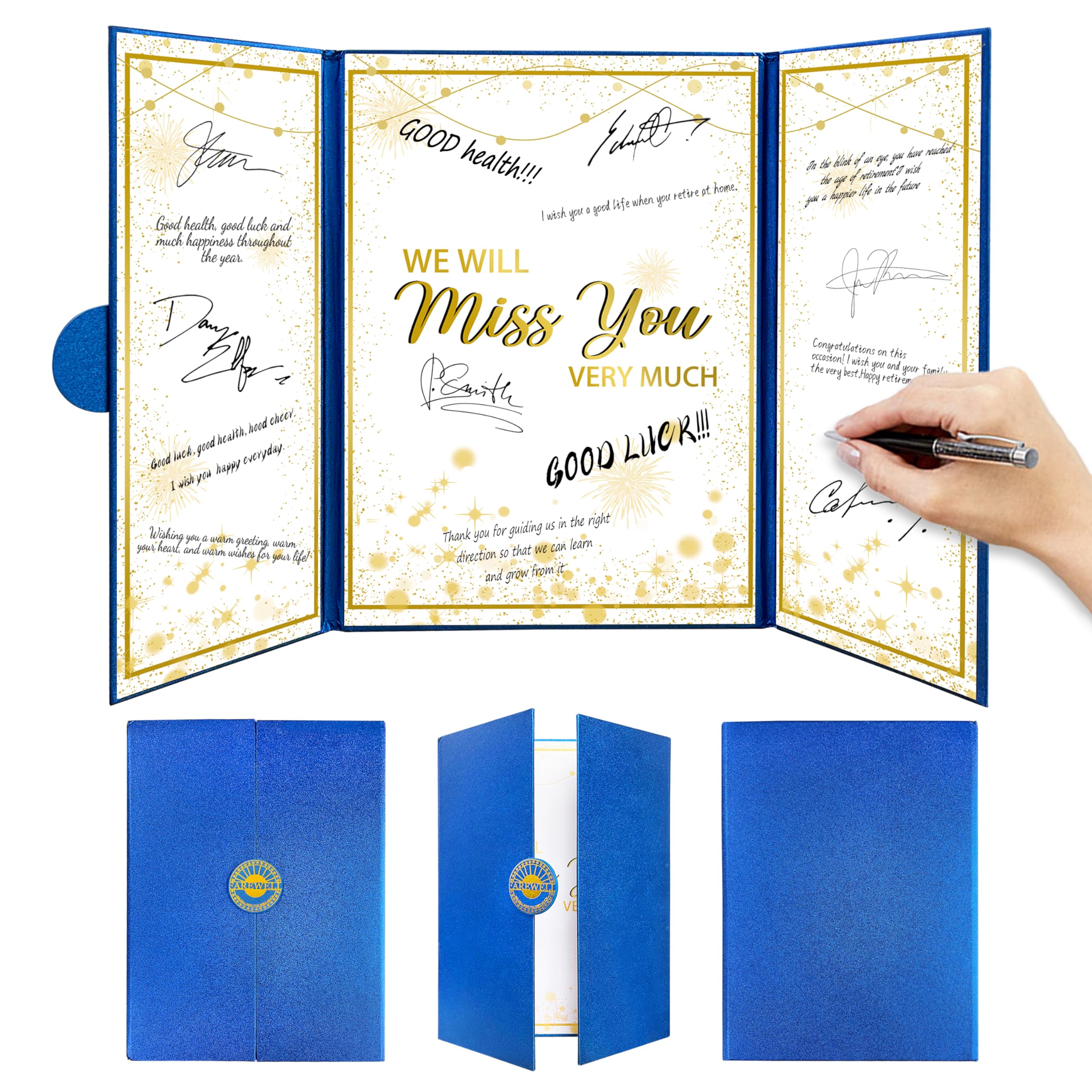 Buy Farewell Guest Book Alternative, Farewell Gifts for Women Men, We ...