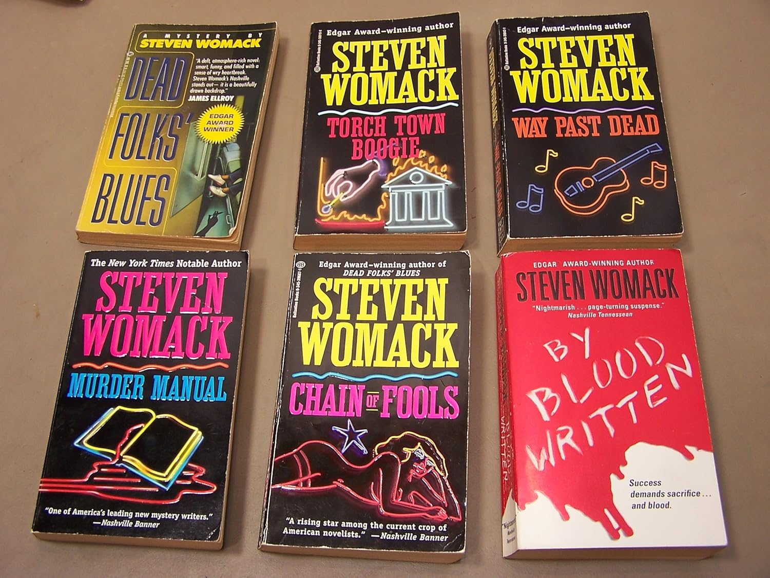 Set of 6 Womack Books: Dead Folks Blues, Torch Town Boogie, Way Past ...