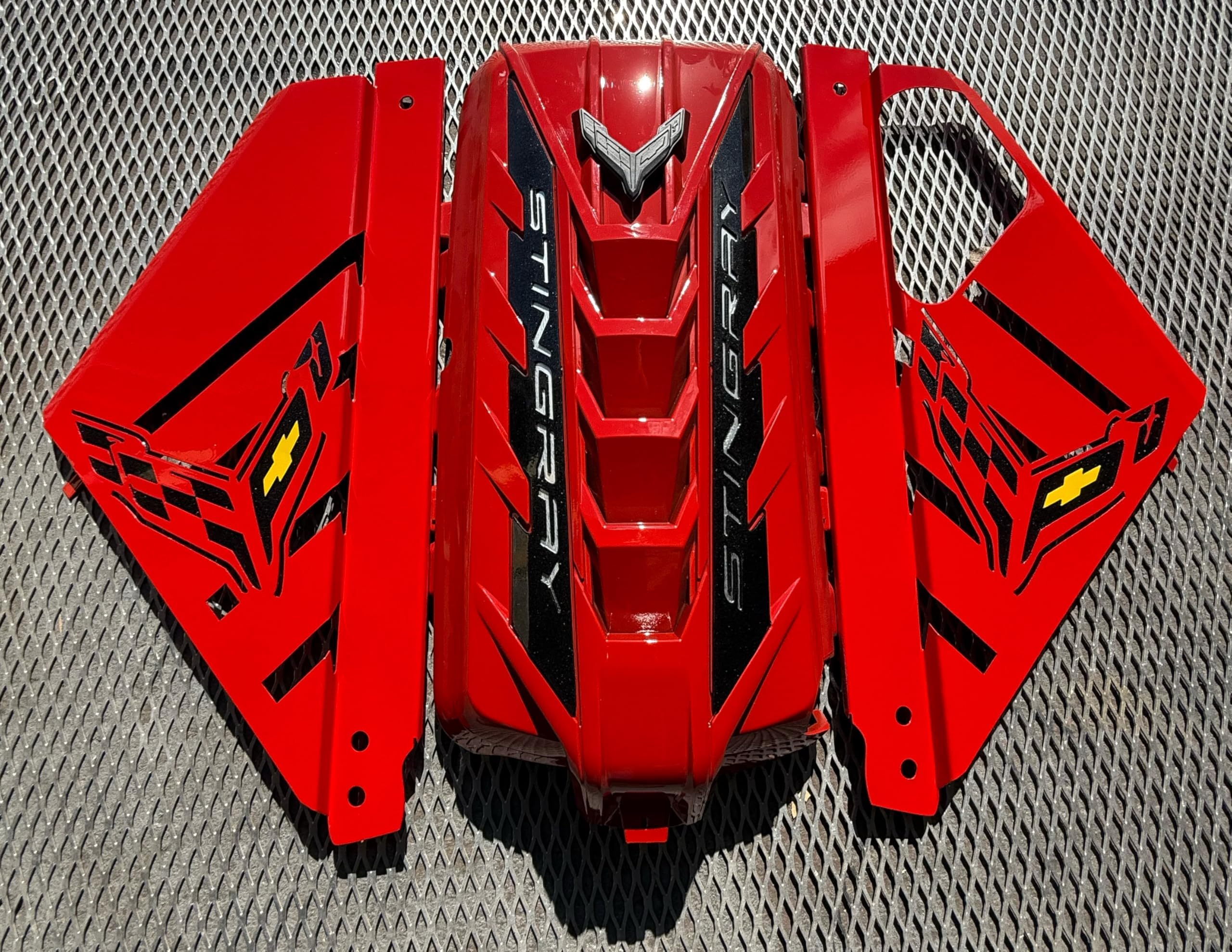 Amazon.com: 2020-2025 C8 Corvette Stingray Engine Cover and Side Panels ...