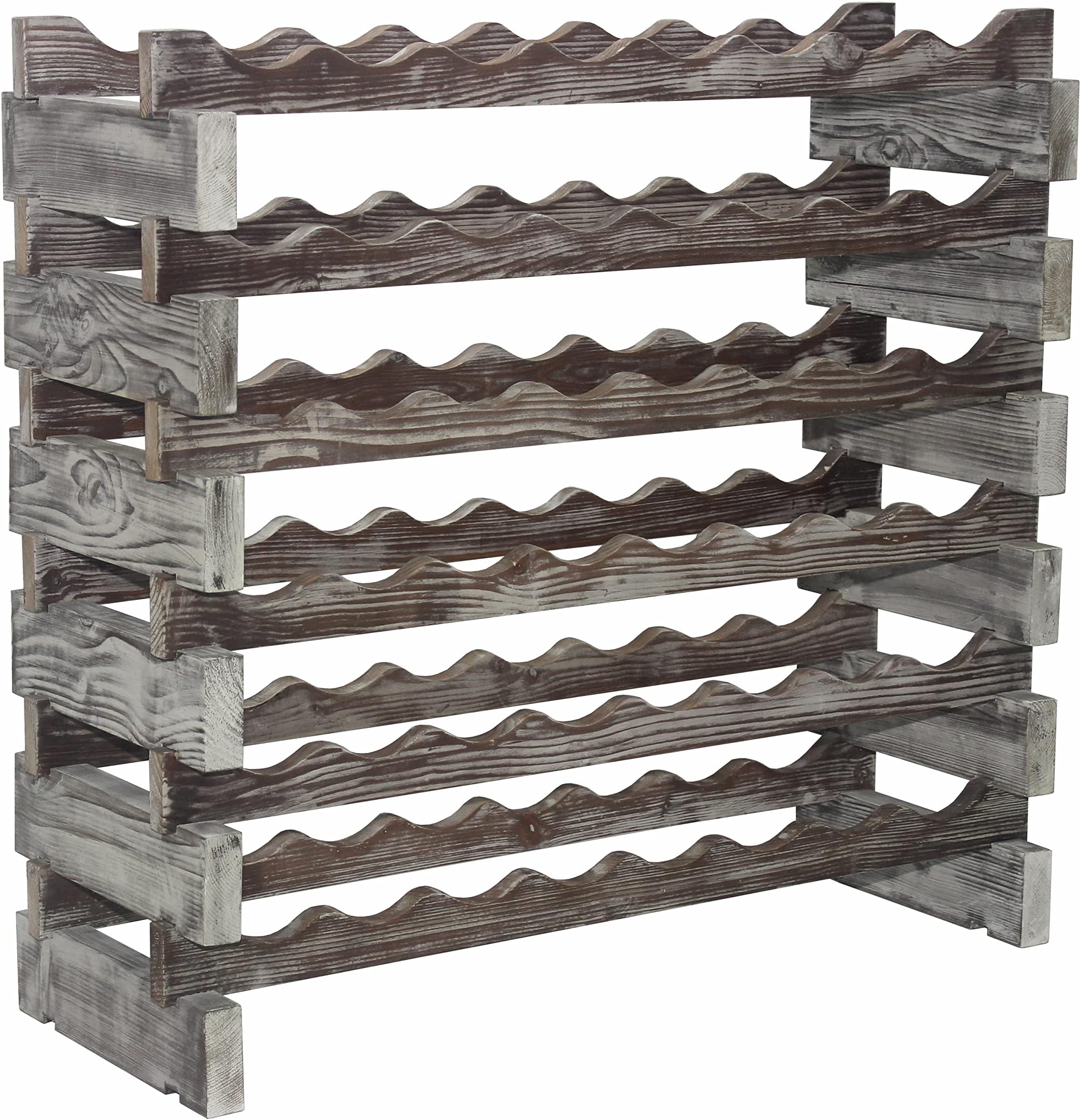 Amazon.com: DisplayGifts Modular Stackable Wine Rack Freestanding ...