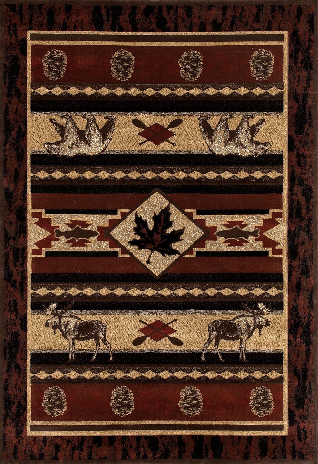 Amazon.com: Art Carpet Cabin Collection Acadian Adventure Woven ...