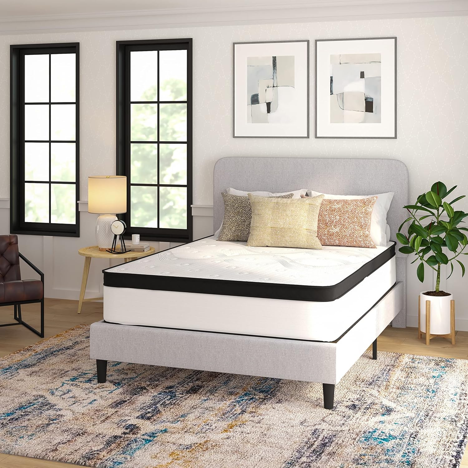 Amazon.com: Taylor & Logan Linden 12" CertiPUR-US Certified Hybrid ...