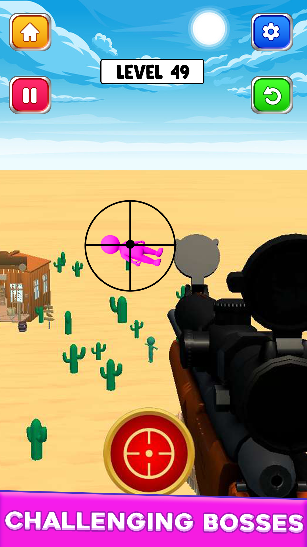 Camo Sniper with Alien Stickman Sniper Strike Shooting Simulator 3D ...