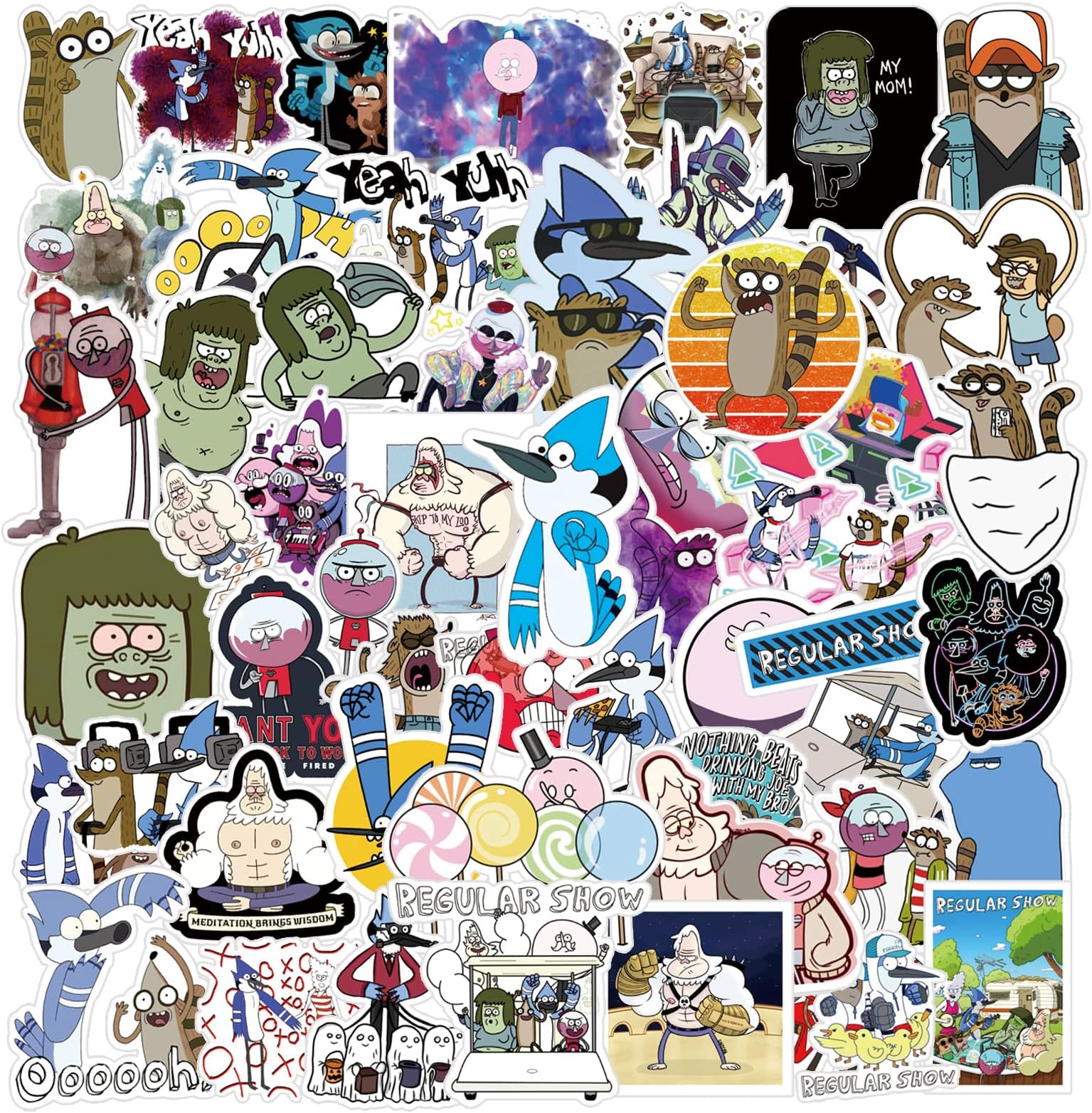 Amazon.com - Mordecai and Rigby Regular Show - Sticker Graphic - Auto ...