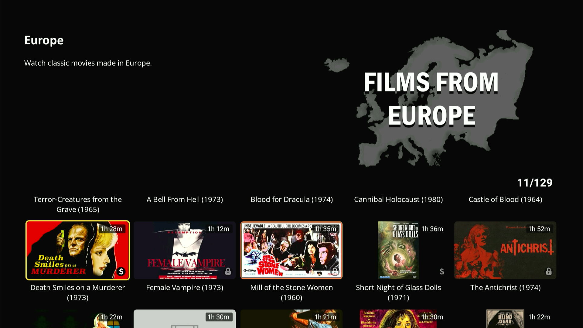 Classic Horror Movie Channel - App on Amazon Appstore
