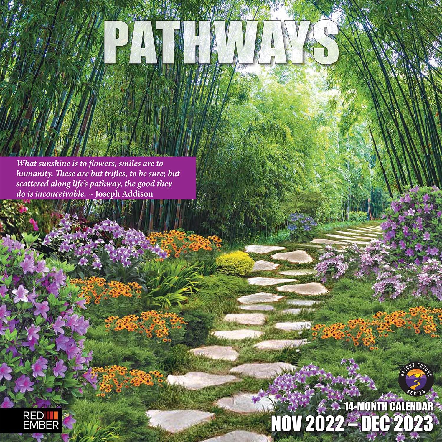 Amazon.com: RED EMBER Pathways With Quotes 2023 Hangable Monthly Wall ...