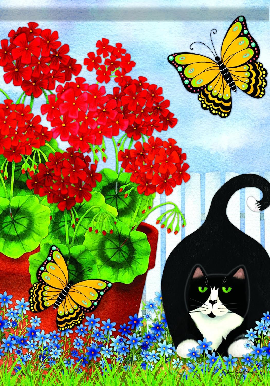 Amazon.com : Carson Home Accents 28 by 40-Inch FlagTrends Classic Flag ...