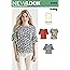 Amazon.com: Simplicity Pattern 8168 Misses' Peplum Top with Neckline ...