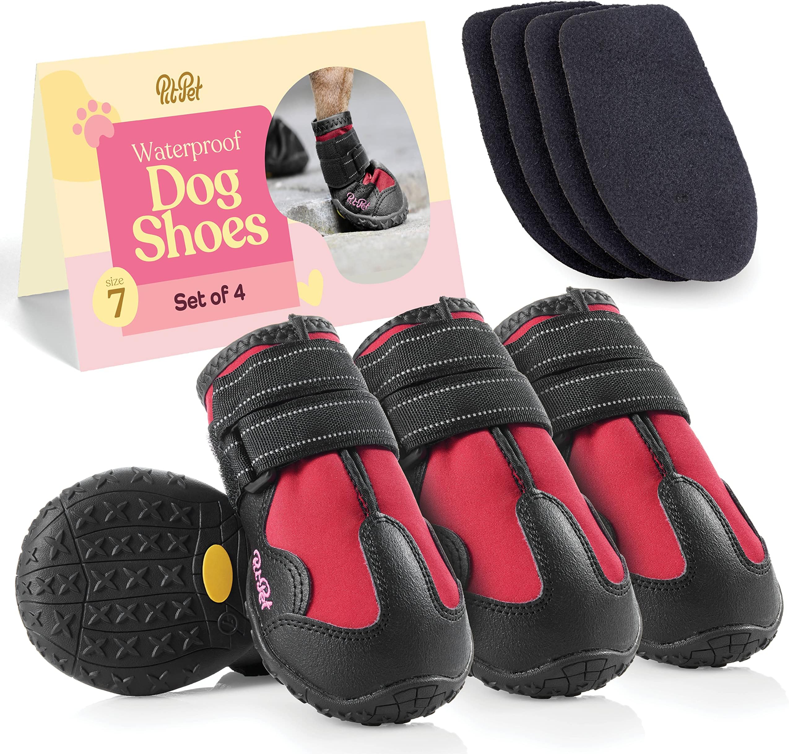 Amazon.com : XSY&G Dog Boots,Waterproof Dog Shoes,Dog Booties with ...