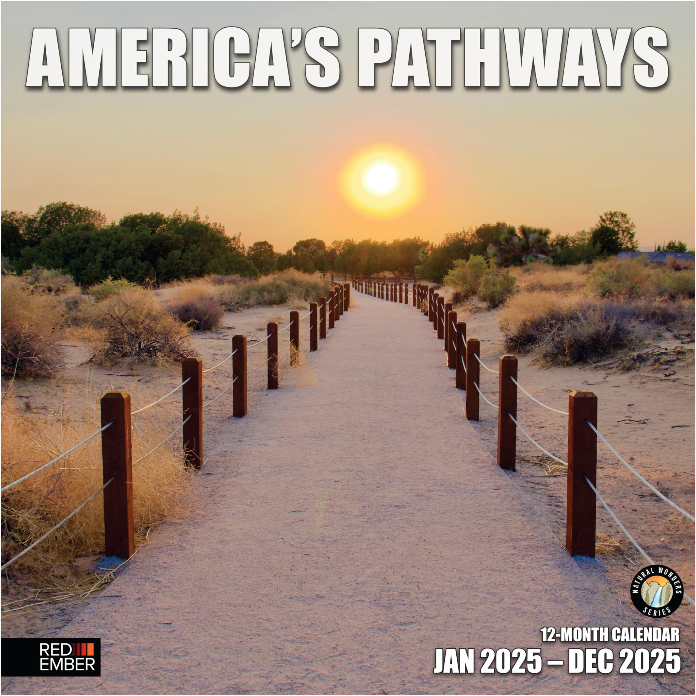 Amazon.com: RED EMBER America's Pathways 2025 Wall Calendar 12 Month ...