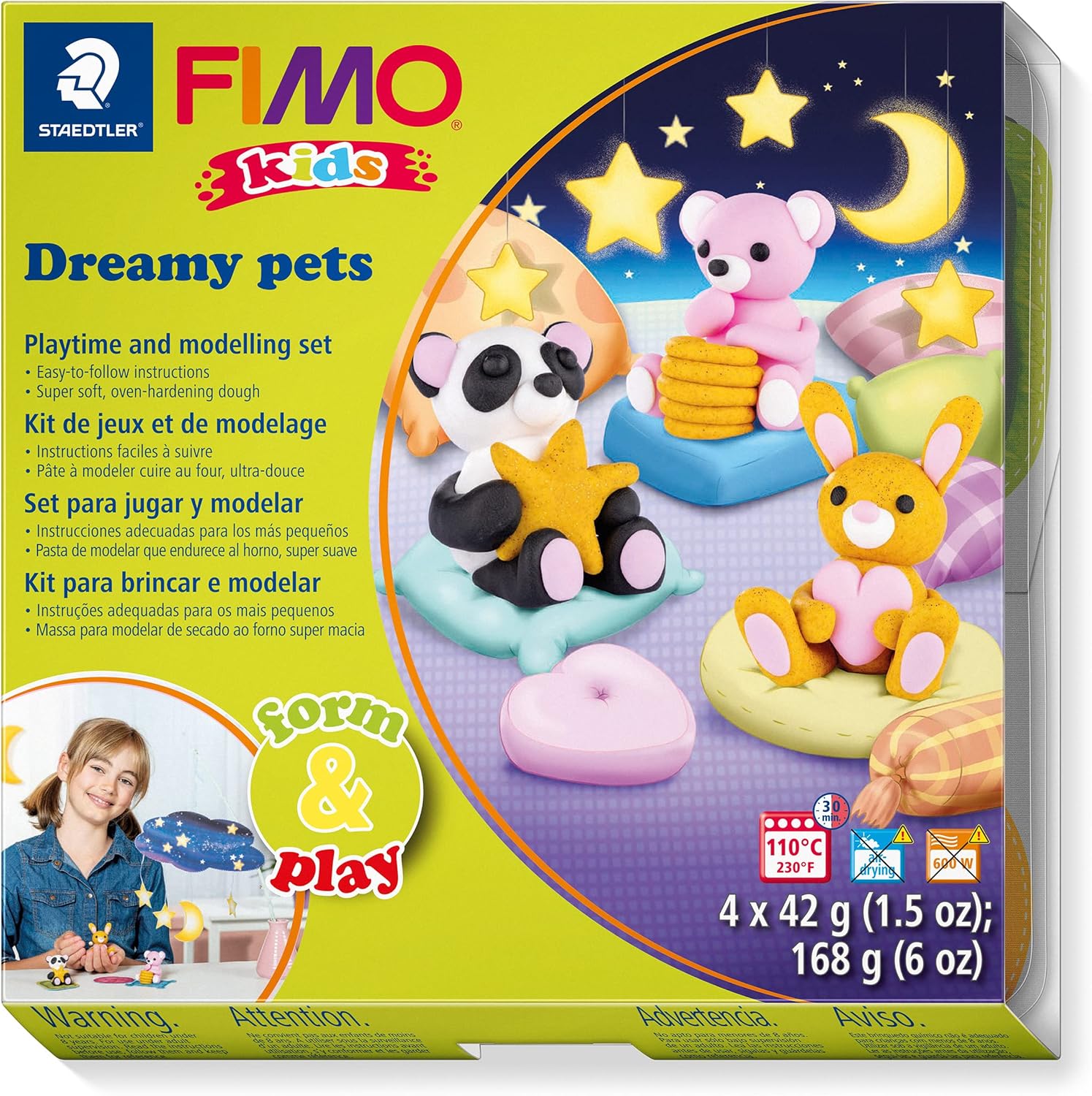 STAEDTLER 8034 28 LZ FIMO Kids Form&Play Playtime and Modelling Polymer ...
