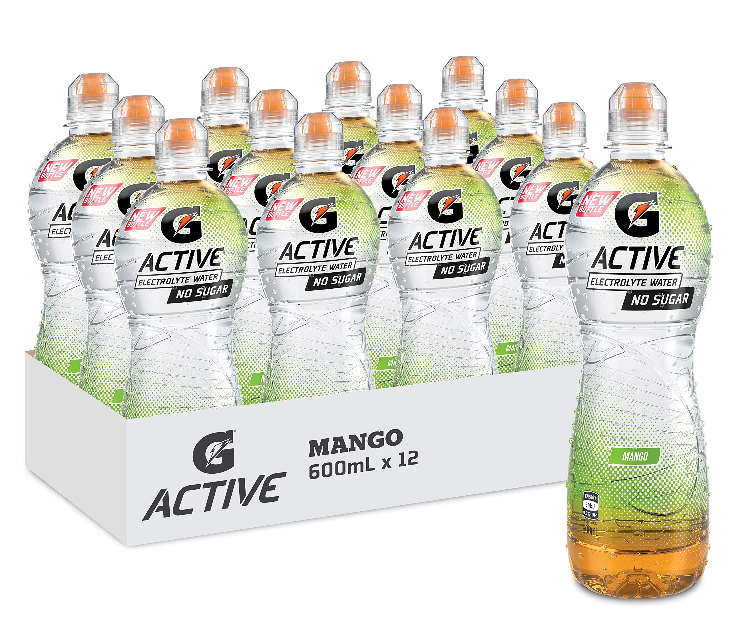Gatorade G-Active Mango Flavoured Electrolyte Water, 12 x 600ml ...