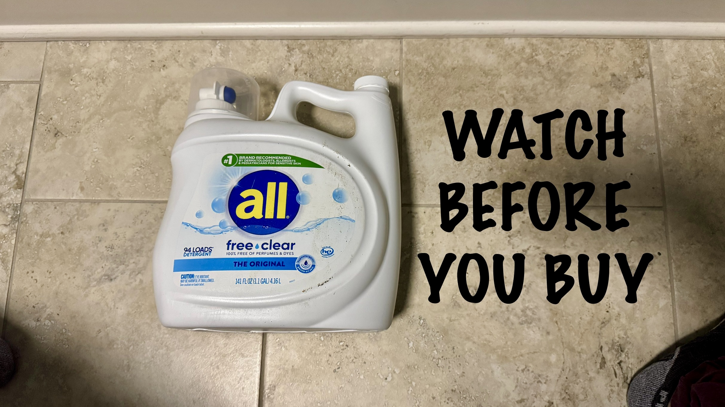 Watch Honest Review, all free and clear laundry detergent on Amazon Live
