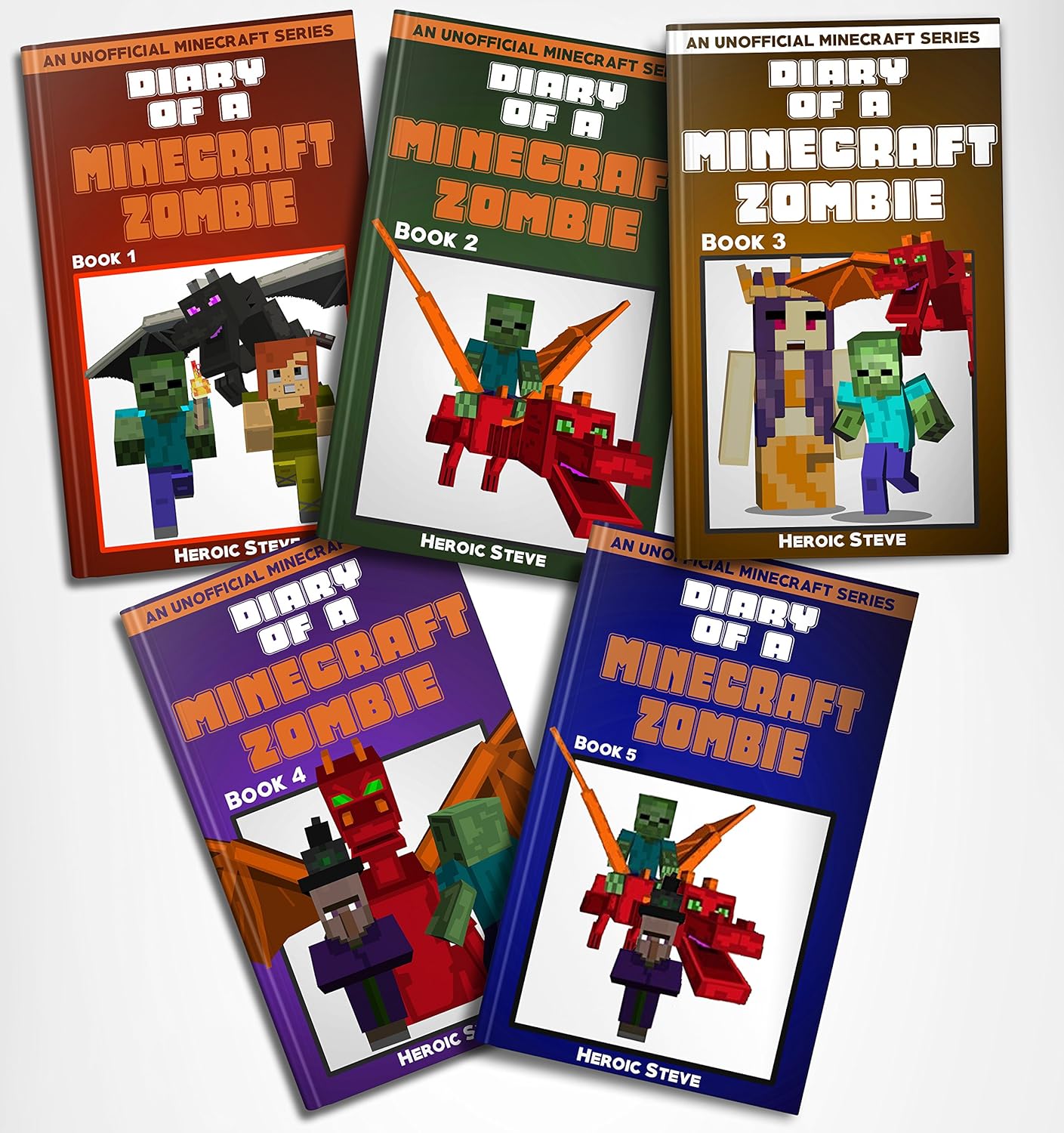 Diary of a Minecraft Zombie Complete Series Books 1 - 5 (An Unofficial ...