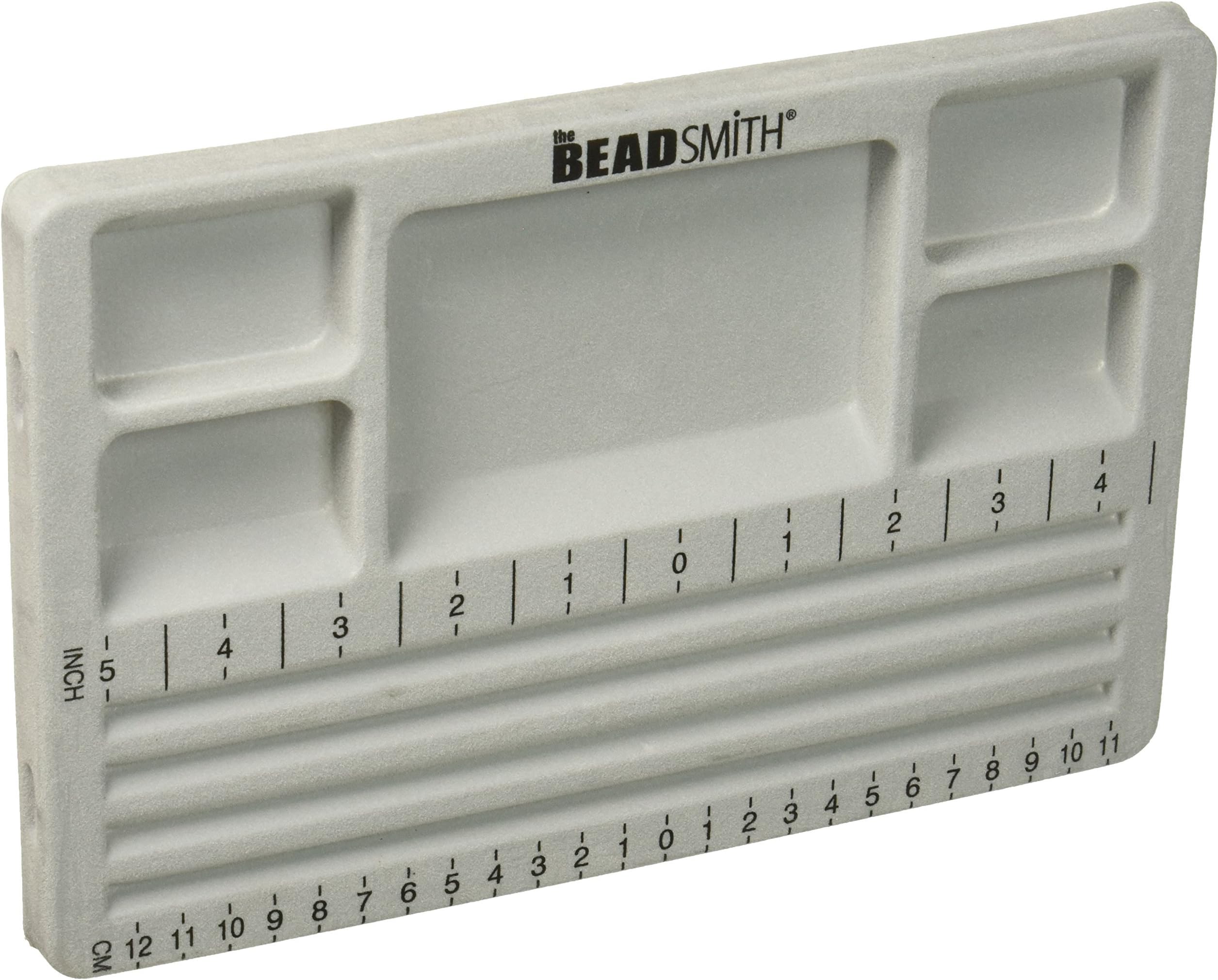 Beadsmith Mini Travel Bead Design Beading Board Gray Flock with Lid 7. ...