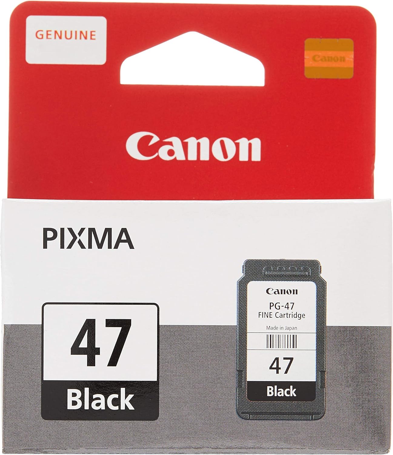 Canon PG-47 Original Black Standard Yield Ink Cartridge | Works with ...
