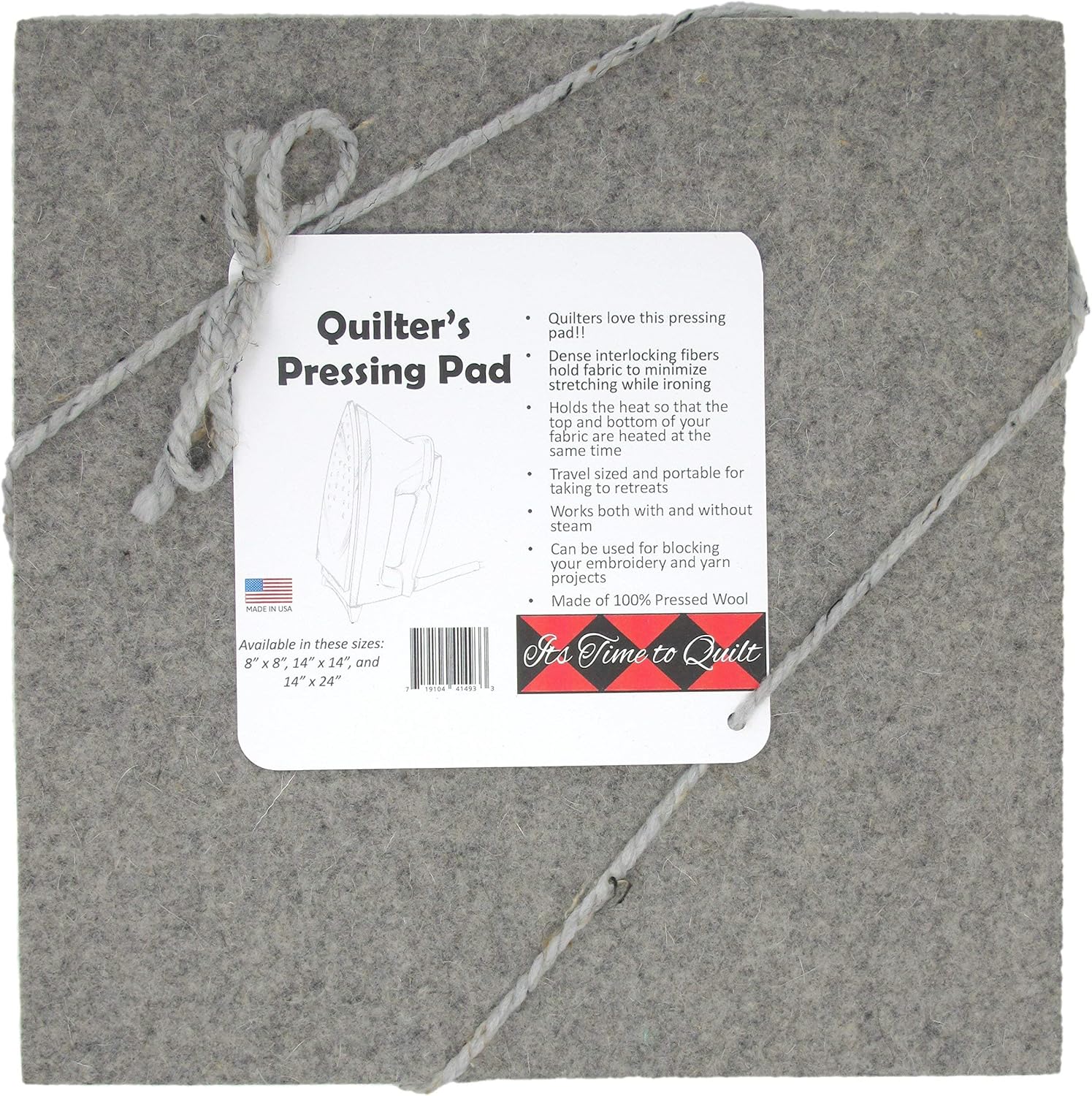 Amazon.com: It's Time to Quilt Quilter's Pressing Pad 14 inches x 14 ...