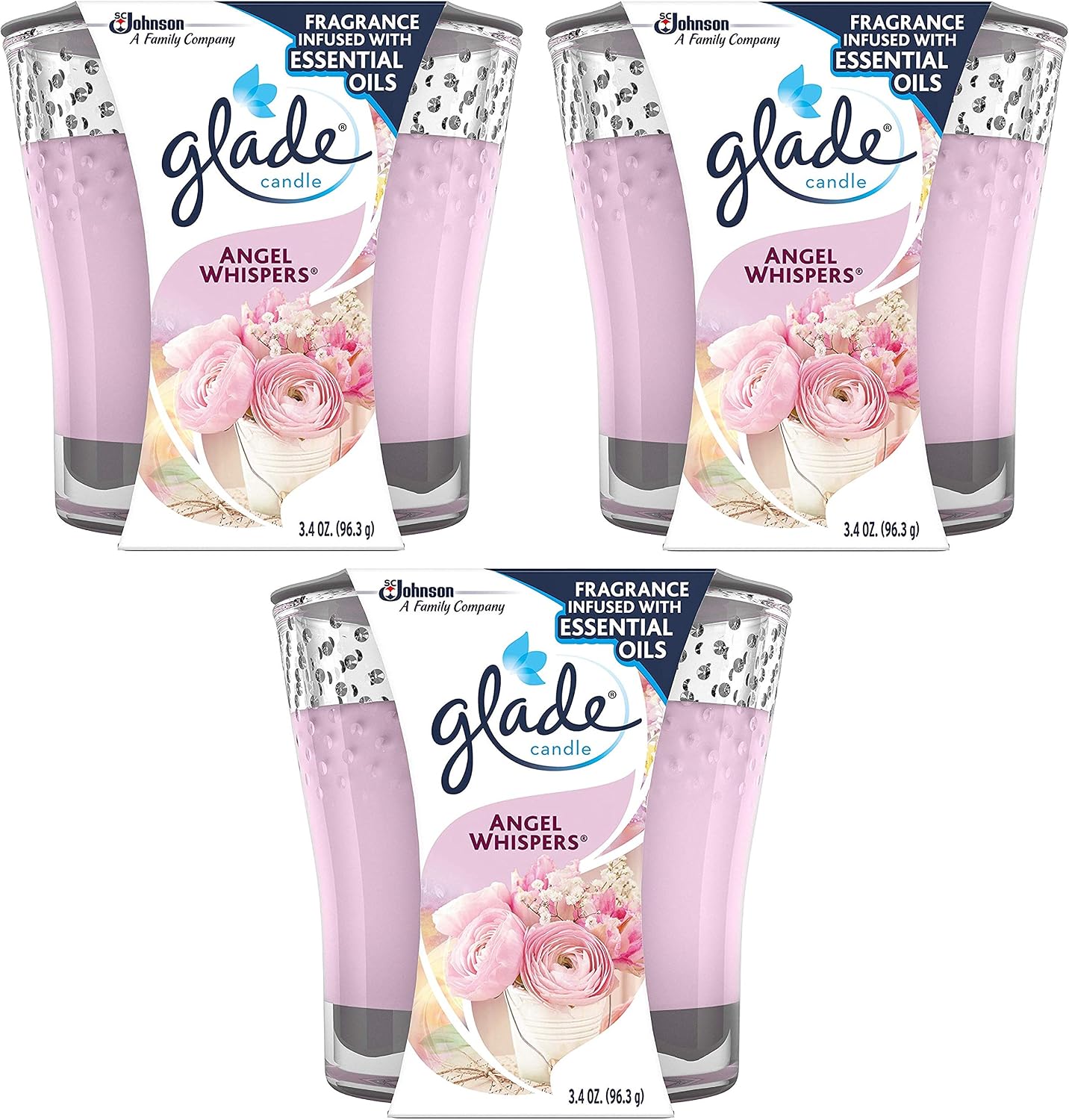 Amazon.com: Glade Scented Candle - Angel Whispers - Infused With ...